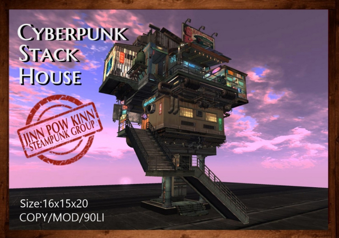 Second Life Marketplace - **JPK Cyberpunk Stack House BOX
